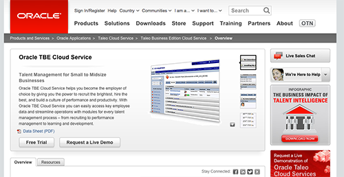 Oracle Taleo Business Edition Reviews: Pricing & Software Features 2024 ...