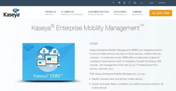 Kaseya EMM Reviews: Pricing & Software Features 2024 - Financesonline.com