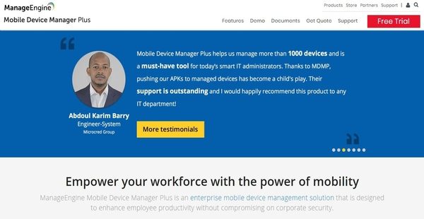 ManageEngine Mobile Device Manager Plus Reviews: Pricing & Software ...