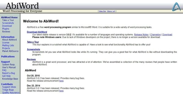 AbiWord Reviews: Pricing & Software Features 2024 - Financesonline.com