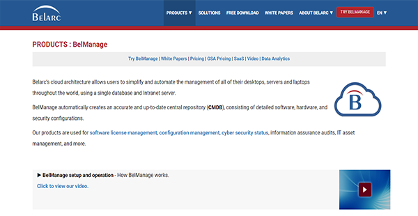 BelManage Reviews: Pricing & Software Features 2024 - Financesonline.com