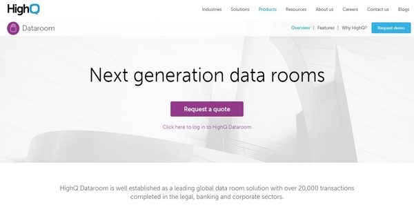 HighQ Dataroom Reviews: Pricing & Software Features 2024 ...