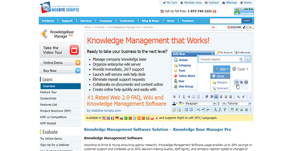 Knowledgebase Manager Pro Reviews: Pricing & Software Features 2024 - Financesonline.com