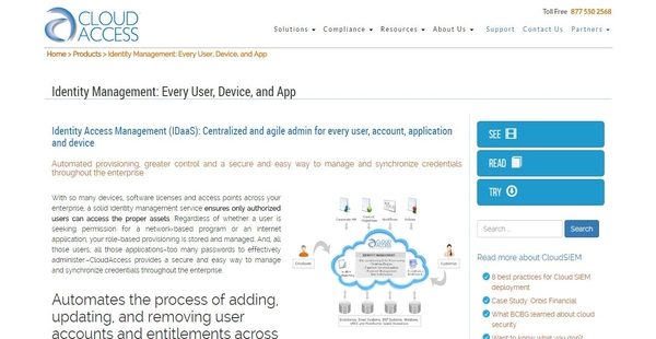 CloudAccess Identity Management Reviews: Pricing & Software Features 2024 - Financesonline.com