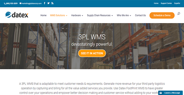 Datex 3PL WMS Reviews: Pricing & Software Features 2024 - Financesonline.com
