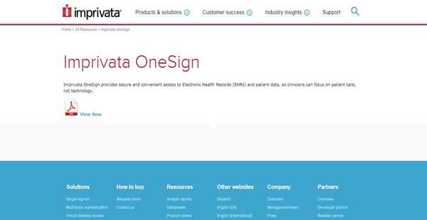 Imprivata OneSign Reviews: Pricing & Software Features 2024 ...