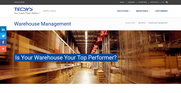 TECSYS Warehouse Management System Reviews: Pricing & Software Features 2024 - Financesonline.com