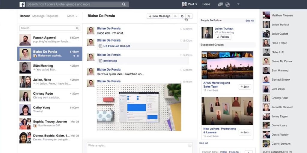 Pros & Cons of Workplace By Facebook: Analysis of a Leading ...