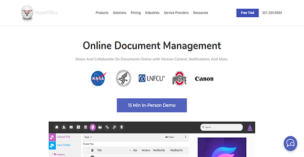 HyperOffice Document Management Reviews: Pricing & Software Features 2024 - Financesonline.com