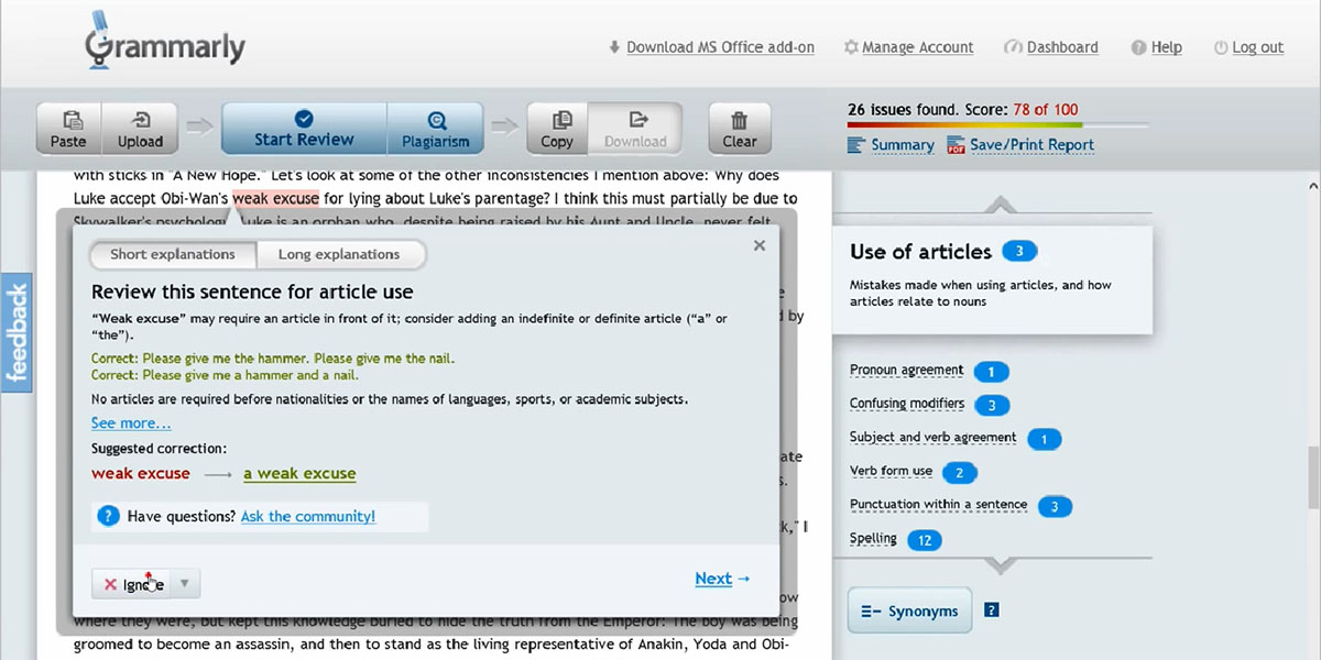 Guide to Grammar Checkers For Google Docs and Microsoft Word ...