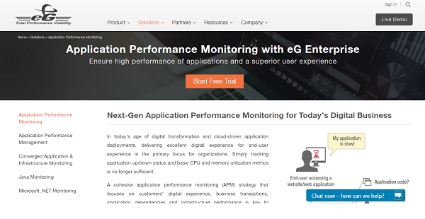 eG Enterprise APM Reviews: Pricing & Software Features 2024 ...