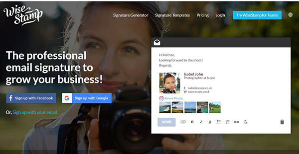 WiseStamp Reviews: Pricing & Software Features 2024 - Financesonline.com