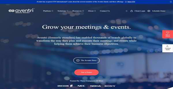 Aventri Reviews: Pricing & Software Features 2024 - Financesonline.com