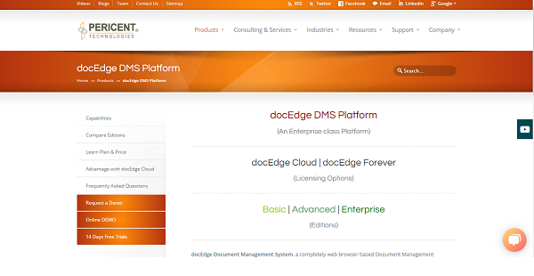 docEdge DMS Reviews: Pricing & Software Features 2024 - Financesonline.com