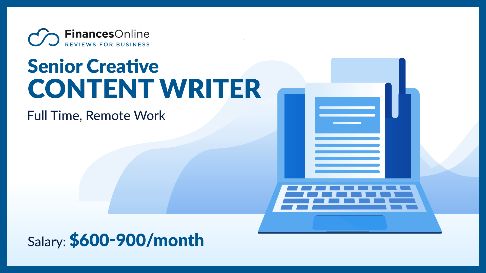 Senior Creative Content Writer - Financesonline.com