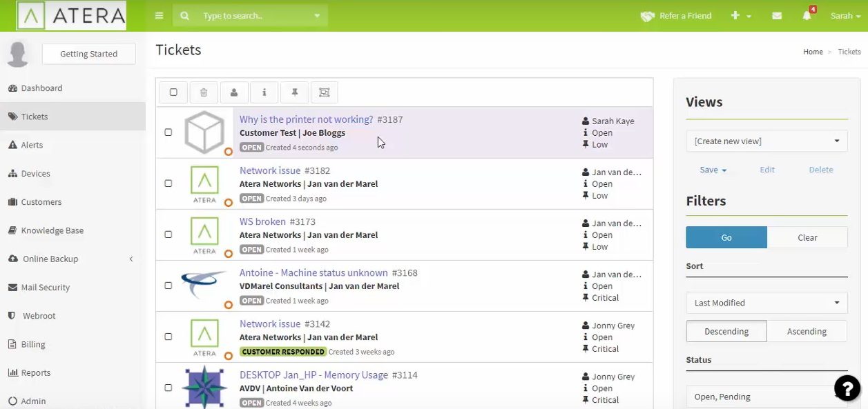 Pros & Cons of Atera: Analysis of a Leading IT Service Management ...
