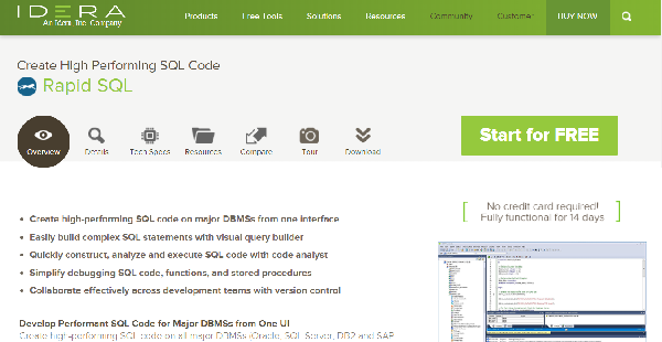 IDERA Rapid SQL Reviews: Pricing & Software Features 2024 ...