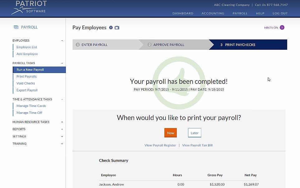 Pros & Cons of Patriot Software Full Service Payroll - Financesonline.com