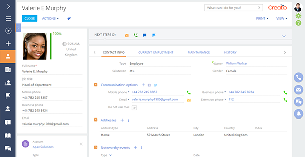 Service Creatio Reviews: Pricing & Software Features 2022 ...