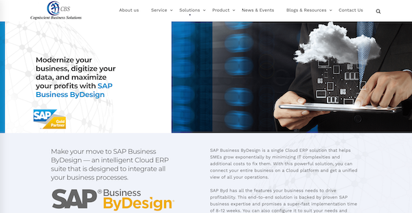 Cogniscient SAP Business ByDesign Reviews: Pricing & Software Features 2024 - Financesonline.com
