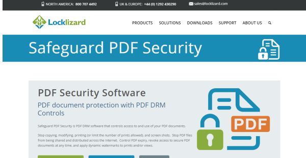 Locklizard Safeguard PDF Security Reviews: Pricing & Software Features 2024 - Financesonline.com