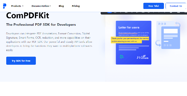 ComPDFKit Reviews: Pricing & Software Features 2024 - Financesonline.com