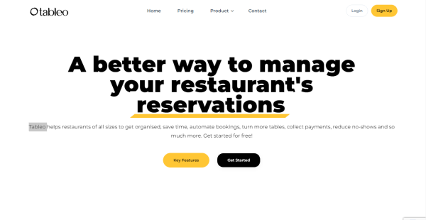 Tableo Reviews: Pricing & Software Features 2024 - Financesonline.com