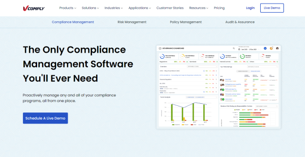 VComply Reviews: Pricing & Software Features 2024 - Financesonline.com