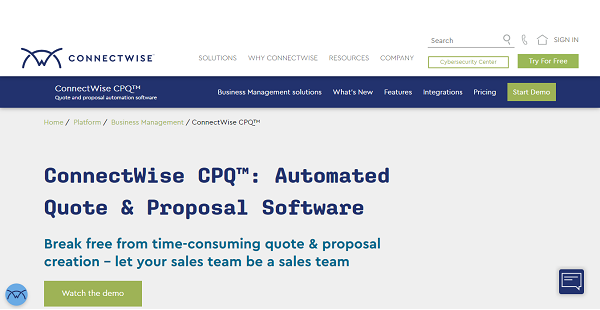 ConnectWise CPQ™ Reviews: Pricing & Software Features 2024 - Financesonline.com