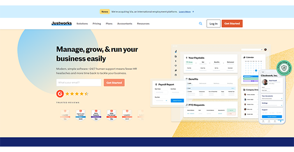Justworks Reviews: Pricing & Software Features 2024 - Financesonline.com