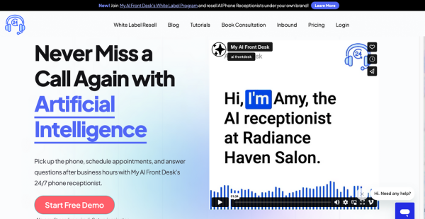 My AI Front Desk Reviews: Pricing & Software Features 2024 - Financesonline.com